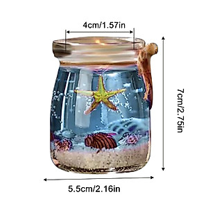 Generic Oceans Theme Gel Candle, Oceans Shell Gel Wax Candle, Oceans Theme Blue Purple Pink Gel Candle, Handmade Oceans Theme Scented Candle for Meditation Stress Relief Mood, Refer to description