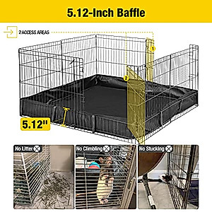 Aivituvin Pet Playpen Small Animal Cage Rabbit Pen Bunny Guinea Pig Playpen with Waterproof Floor Liner - Extension Playpen ONLY