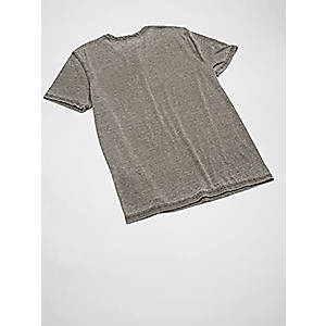 Lucky Brand Men's Venice Burnout Notch Neck Tee Shirt, Dark Olive, Medium