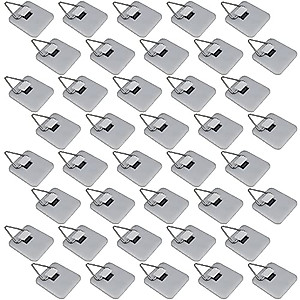 Upgraded Adhesive Plate Hanger,YuCool 40 Pcs Invisible Vertical Holders for Pictures Wall Decor Photos