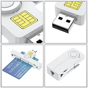 CAC Card Reader, DOD Military USB Common Access CAC Card Reader USB CAC Reader Smart Card Reader Compatible with Windows, Mac OS and Linux