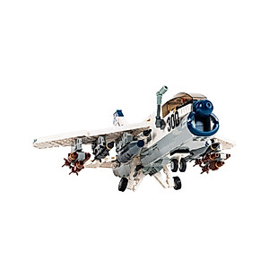dOvOb Military A-7 Fighter Jet Building Blocks Set, Fighting Falcon Army Plane Toys as Gift for Kids or Adult (683 Pieces)