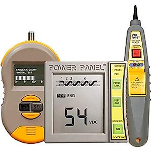 Triplett CPK1000IL2 Byte Brothers Testing Kit with Real World Certifier Ethernet Cable Category Verifier / Coax Tester and Power Panel CAT 5/6 Digital Voltmeter