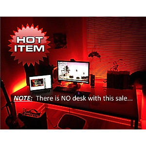 CH Multi Color - Gaming Desk/Gamer Desk/Computer Desk/LED Lighting kit - 8ft - Remote Control - Color Selectable - with Effects