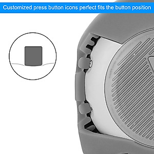 TXEsign Protective Silicone Stand Up Carrying Case for JBL Clip 3 Waterproof Portable Bluetooth Speaker (Light Grey)