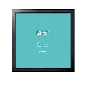 LaVie Home 24 x 24 Picture Frame, Square Poster Frame with High Definition Plexiglass, Horizontal or Vertical Wall Gallery Poster Frames Suitable for Photos, Artworks, Posters,Puzzle, Black 1pc