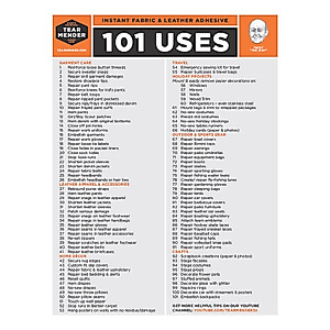 Montana Outdoors Canvas Repair Kit with Over 3.5 Square Feet of Heavy-Duty Canvas & 6 Ounces of Tear Mender Fabric Glue to Repair Tents, Awnings, Pop-Up Campers, Canvas Bags, Covers