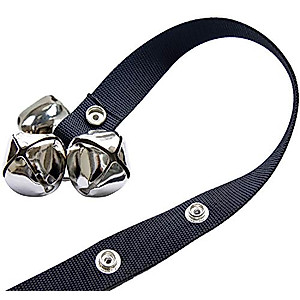 CandyHome Potty Dog Doorbells Housetraining Dog Bell Dog Bells for Potty Training Your Puppy Doggie with Doorbell, Easy 95% Success Rate, Black