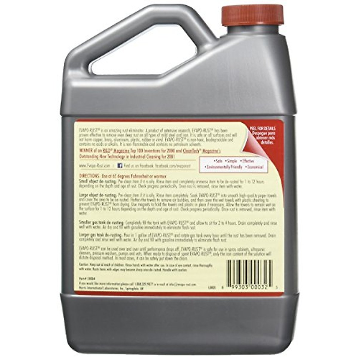 Evapo-Rust EVAER004 Rust Remover (EVAPO-RUSTâ„¢ , Case of 4 - 1 Quart Bottles)