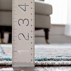 Well Woven Estin Multi Blue & Ivory Vintage Oriental Distressed Medallion Pattern Boho Area Rug (7'10" x 9'10")