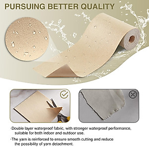 Gheeidau Canvas Repair Tape 4×70 Inch Waterproof Self-Adhesive Fabric Repair Patch for Repairing Boat Covers,Tents,Patio Umbrellas,Car Seats,Luggage,Sofas.(Black)