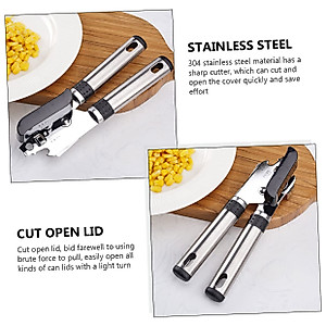 Anneome 1pc Bottle Opener Can Opener Electric Stainless Steel Electric Can Opener Hand Held Can Opener Jar Opener for Seniors Automatic Can Opener Kitchen Can Opener Metal Bottle Opener