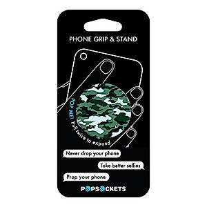 PopSockets Collapsible Grip & Stand for Phone and Tablets - Dark Green Camo