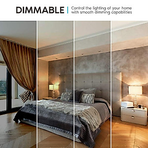 LUXRITE A19 LED Light Bulb 60W Equivalent, 3000K Soft White Dimmable, 800 Lumens, Standard LED Bulb 9W, E26 Base, Energy Star, Enclosed Fixture Rated, Perfect for Lamps and Home Lighting (12 Pack)