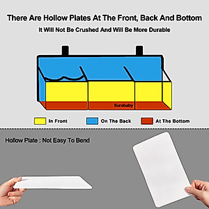 surebaby Hanging Baby Diaper Caddy, 3-in-1 Diaper Caddy Organizer Holder For Baby Crib, Nursery Organization Diaper Stacker Storage For Crib, Changing Table, Car, Wall-Grey
