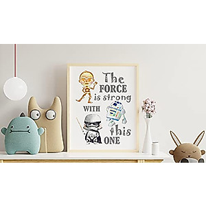 w.o.w.a world of wall art Star Wars Character Poster Collection for Kids' Spaces- 6 Fun and Exciting Posters to Transform Your Child's Room into a Star Wars Haven (8"x10", UNFRAMED)