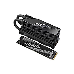 GIGABYTE AORUS Gen5 12000 SSD 2TB PCIe 5.0 NVMe M.2 Internal Solid State Hard Drive with Read Speed Up to 12400MB/s, Write Speed Up to 11800MB/s, AG512K2TB