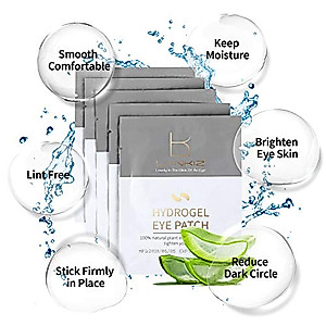 LANKIZ Eye Pads for Lash Extensions Under Eye Gel Pads for Eyelash Extensions Lint Free Hydrogel Eye Patches Eyelash Extension Supplies 100 pairs