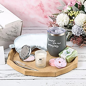 MAJOAK Stainless Steel Get Well Soon Gifts for Women|14pcs self-care Package for Women & Men| Thinking of you gift basket for loved ones| Birthday Gift Box|