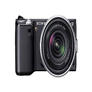 Sony NEX-5RK/B 16.1 MP Mirrorless Digital Camera with 18-55mm Lenses (Black)