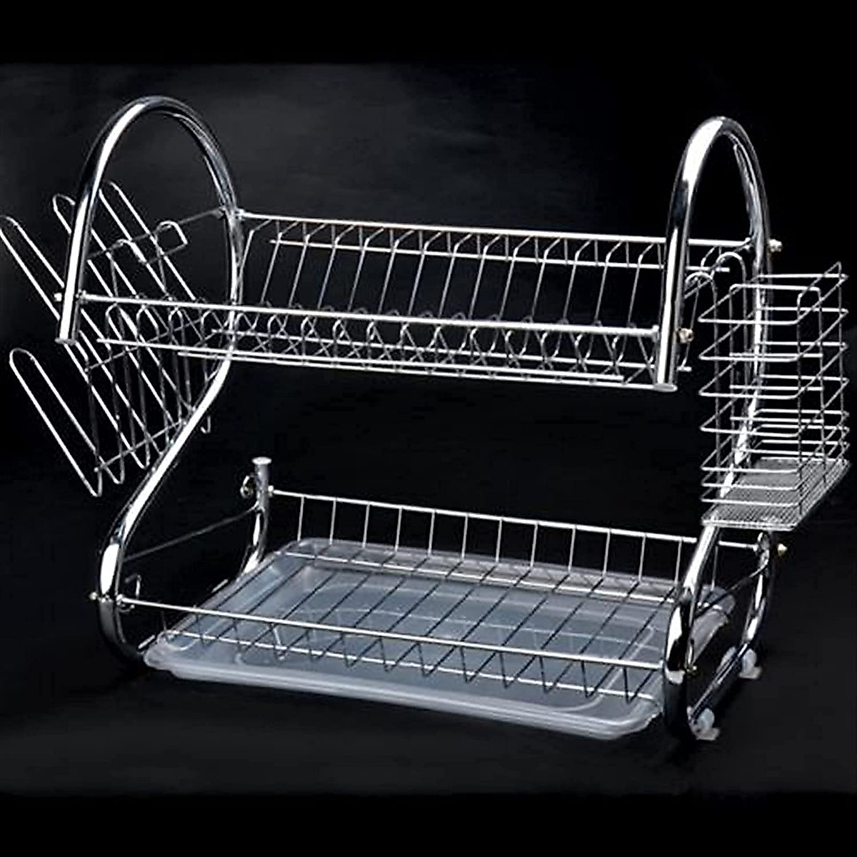 Plate Rack Draining Dish Rack Kitchen Dish Drainer Drying Rack Holder Plates Cup Tableware Bowl Shelf Basket kitchen shelf organizer Pan Plate Holder