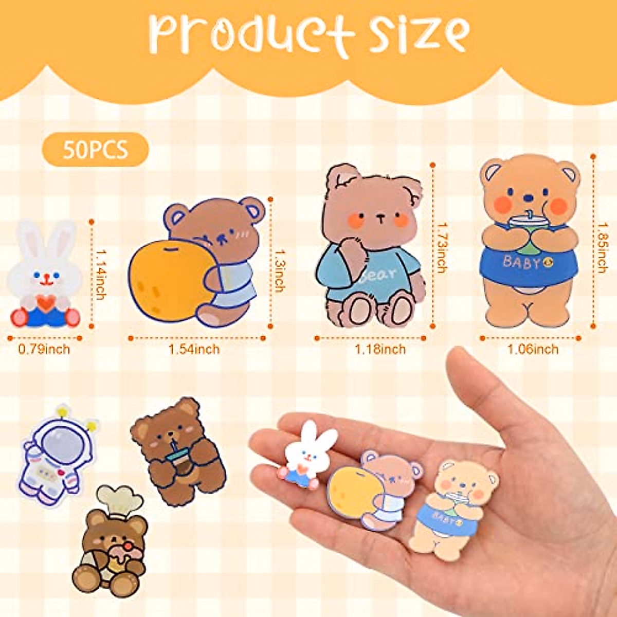 Cute Pins for Backpacks,50 Pcs Kawaii Acrylic Pins, Aesthetic for Girl's Bags,Hoodies,Hats,Jackets Decorative Clothing Bags Jackets Hat Backpacks Bag Accessories