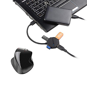 Cable Matters Ultra Mini 4 Port USB Hub (USB 3.0 Hub, USB 3 Hub)