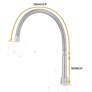 wall mount kitchen faucet Stainless Steel 360 Rotary Water Saving Faucet Hose replacement hose