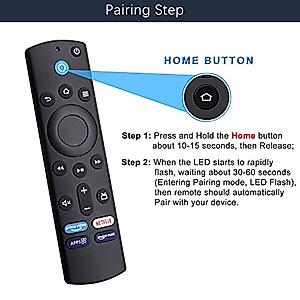 MYHGRC L5B83G Voice Remote Control (3rd gen) Replace for Amazon Fire TV Stick (2nd Gen, 3rd Gen, Lite, 4K), Fire TV Cube (1st Gen and Later) and Fire TV (3rd Gen), with TV Control