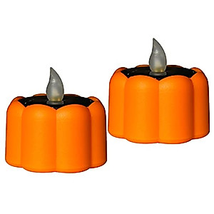 Yardwe 4 pcs Small Pumpkin Pumpkin Tea Light Pumpkin Candle lamp Portable Pumpkin Lantern Tea Lights LED