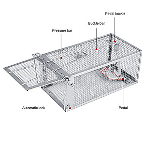 THE PERFECT PART USA Mouse Trap Rat Trap Rodent Trap Live Catch Cage, Easy to Set Up and Reuse