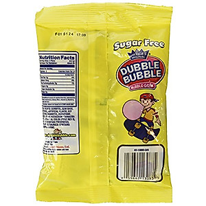 Dubble Bubble Sugar Free Gum - 3.25 oz