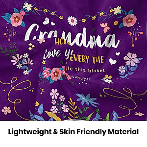 AISDE Grandma Gifts Blanket, Birthday Gifts for Grandma, Grandma Birthday Gifts, Vacation Gifts for Grandma, Grandma Gifts Ideas, Grandma Gifts from Grandkids