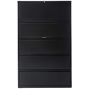 Lorell Telescoping Suspension Lateral Files - 5-Drawer
