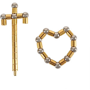 Plmzjm Fidget Pen Toy, Stress Relieving Creative Decompression Metal Pen, Multifunctional Deformable Writing Pen Novelty Toys Gifts for 8-12 Years Old Kids Students Teenage Boys Girls Christmas