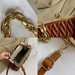 Evening Clutch Bag Formal Party Clutch Purses for Women Wedding Evening Purses Crossbody Shoulder Clutch Bag, White