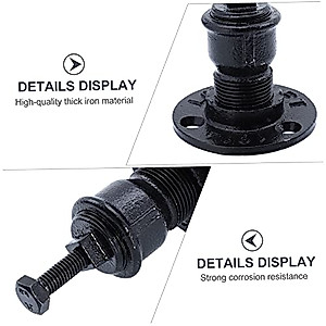 BETOOKY 2pcs Stair Bracket Staircase Brackets Handrail Holder Rail Support Bracket Wall Rail Bracket Railing Holder L Brackets for Shelves Handrail Bracket Metal Accessories Iron