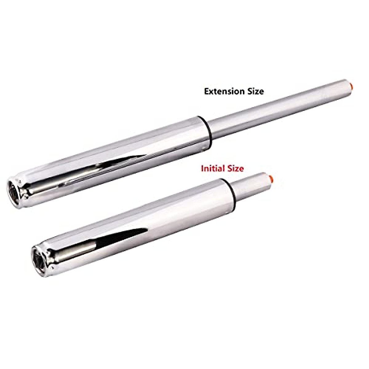 Kaleurrier Gas Lift Cylinder,Pneumatic Chair Replacement Parts- Chair or Stool Lifting Control Mechanism, 500 lbs Heavy Duty Steel Case,Chromcraft,in Universal Size,Height Extension: (10.25" Stroke)