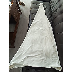 UCARE Floor Speaker Stand Covers Metal Heavy Duty Support Stand Cover for Weddings Banquets Events 3 Sided Triangular DJ Speaker Stand Tripod Cover Scrim (ONE Pack-White)