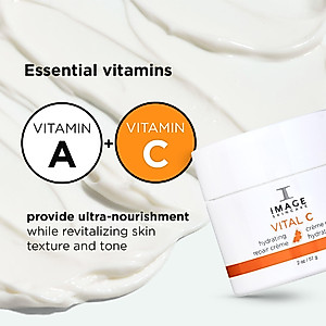 IMAGE Skincare, VITAL C Hydrating Repair Cr?me, Anti-Aging Face Night Cream with Hyaluronic Acid, 2 fl oz