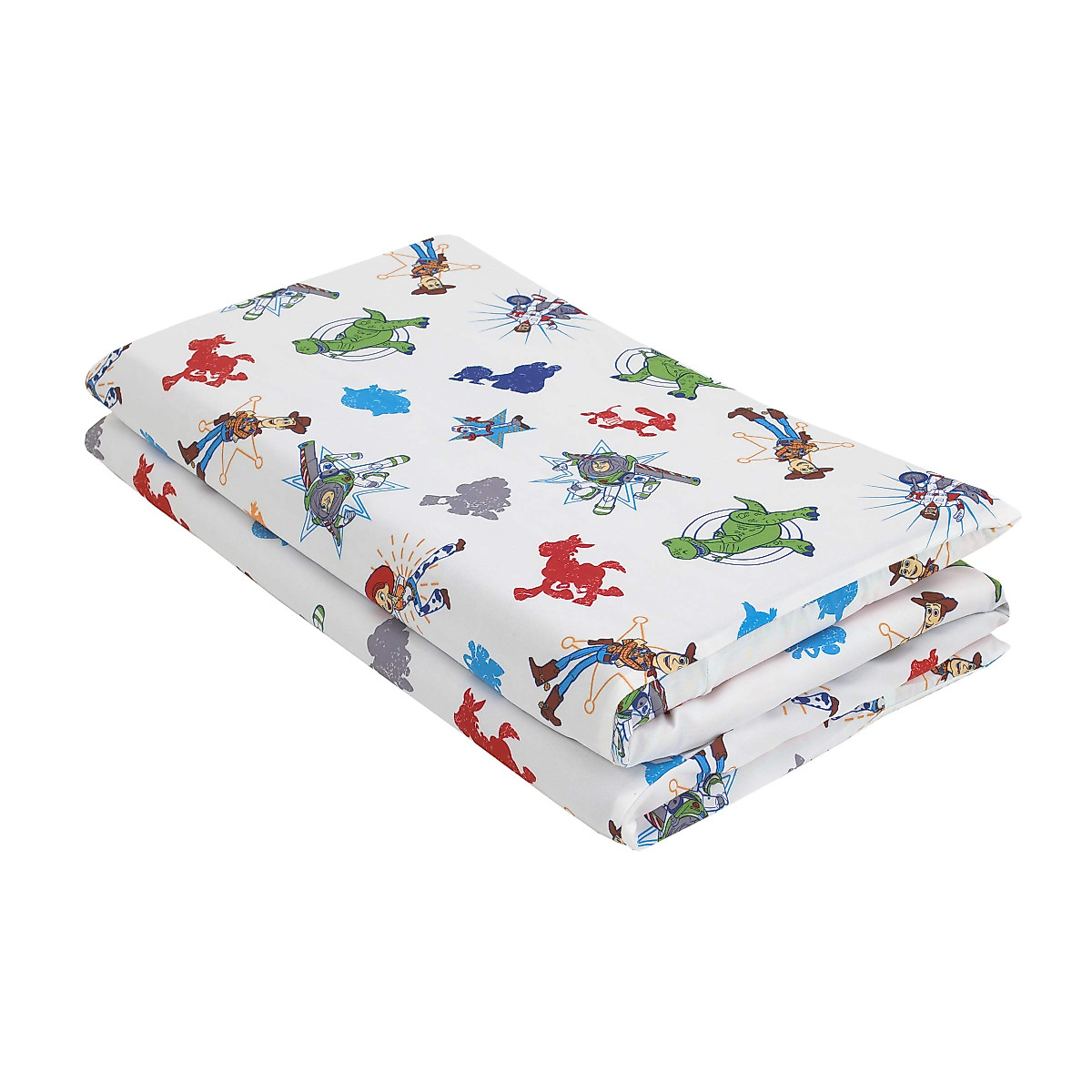 Disney Toy Story 4 - Blue, Green, Red & White Preschool Nap Pad Sheet