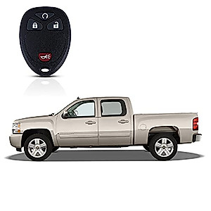 Car Keyless Entry Remote Control Key Fit for Chevy 2007-2014 Equinox Avalanche Silverado Escalade Tahoe Suburban GMC Yukon OUC60270, OUC60221,1Pack