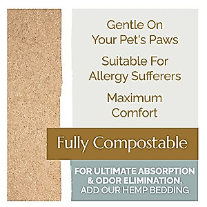 ChanvraPet All Purpose Hemp Pet Mats, Made of 100% Naturally Grown Hemp, No Chemicals Added, Reptile & Chicken Nesting Pads, Great for Terrariums, Small Tanks, and Cages