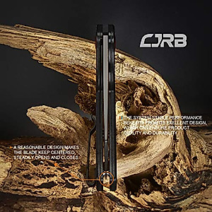 CJRB CUTLERY Folding Knife Crag (J1904) AR-RPM9 Powder Steel Black PVD Blade Carbon Fiber Handle Pocket Knife EDC Knife