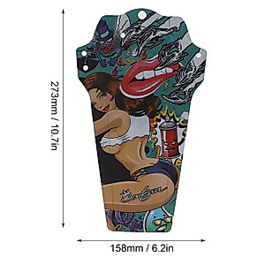 Alomejor Mountain Bike Fenders Bike Mudguard Front and Rear Mud Guard Universal for Downhill Folding (Color Beauties)