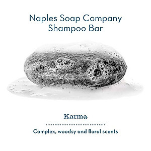 Naples Soap Company, 50-75 Use, Solid Shampoo Bar, Gentle, Eco-Friendly Haircare Helps Ensure Nourished and Healthy Hair, All Hair Types, Karma, 1.75 oz.