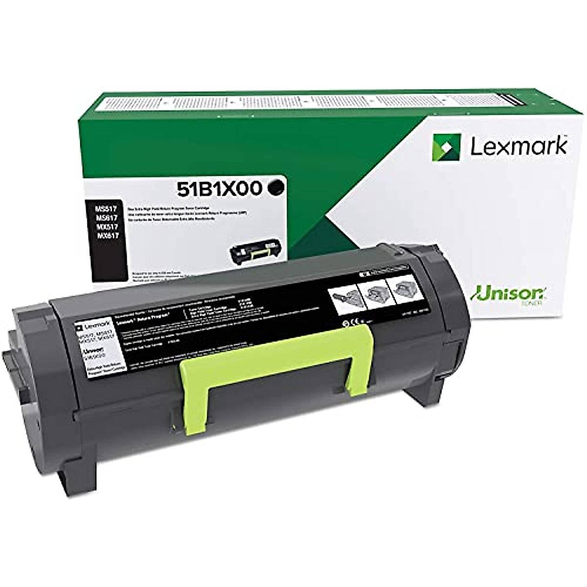Lexmark 51B1X00 MS517dn MX517de MS617dn MX617de Extra High Yield Return Program Cartridge Toner,black