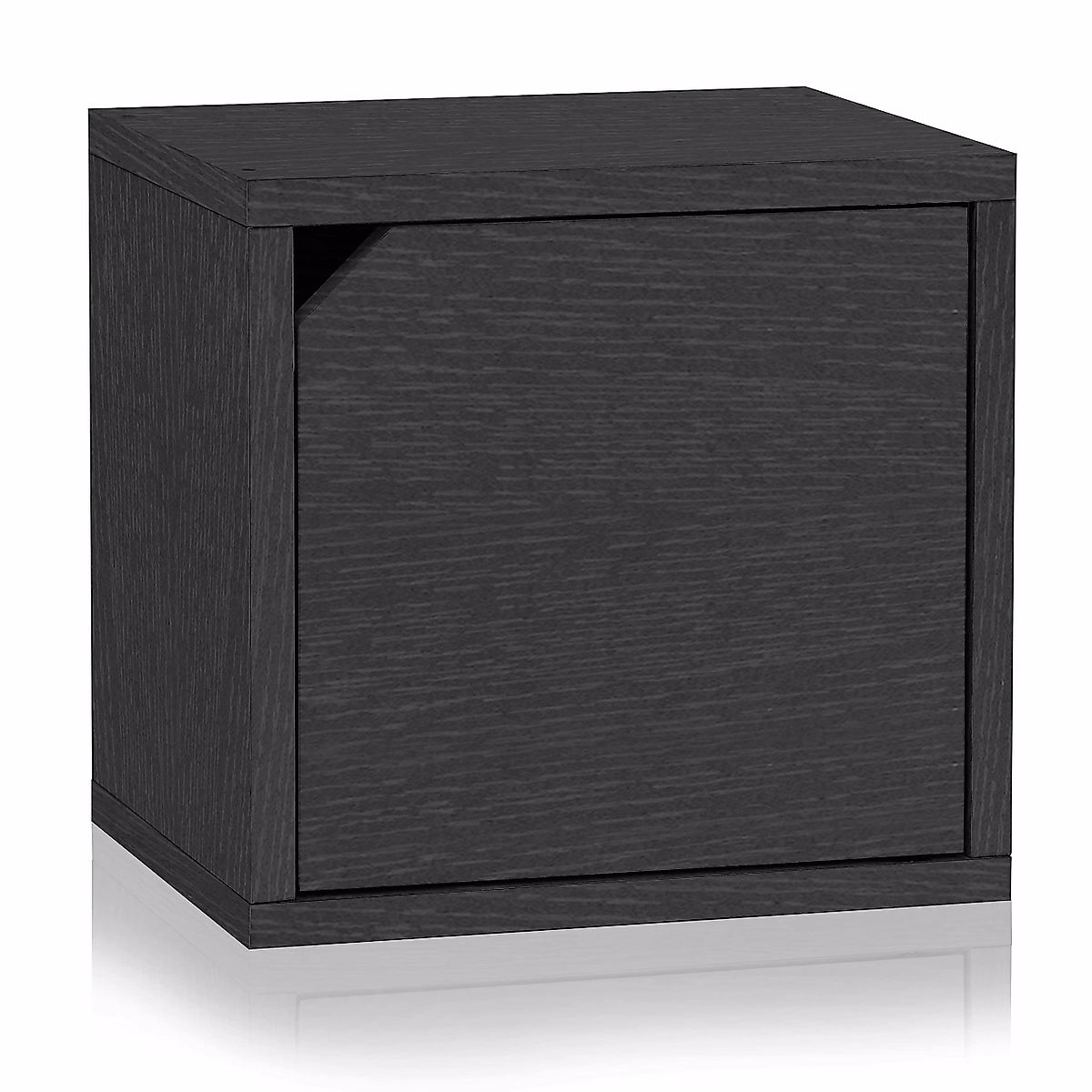 Way Basics Closet Organizer and Storage - Modular Connect Door Cube (Tool-free Assembly), Black
