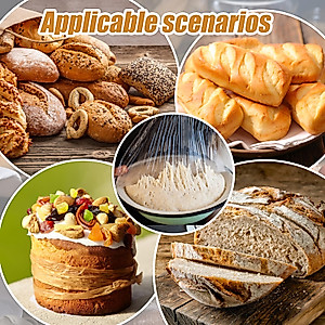 BABORUI 100Pcs Reusable Bowl Covers for Bread Proofing, Plastic Bowl Cover for Rising, Bread Proofing Cover of Sourdough Bread Baking Supplies, Banneton Bread Proofing Basket Cover