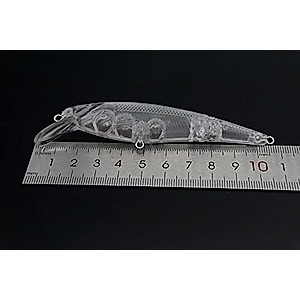 10pcs Unpainted 2sections swimbait 10.6cm 11g Fishing Lures Bass Trout Multi Jointed Swimbaits Slow Sinking Bionic Swimming Lures Freshwater Saltwater Bass Lifelike Fishing Lures with Free Eye